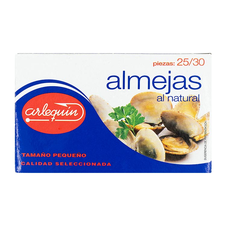 Almejas al natural 120 gr 25/30 piezas - La Tienda de Sami
