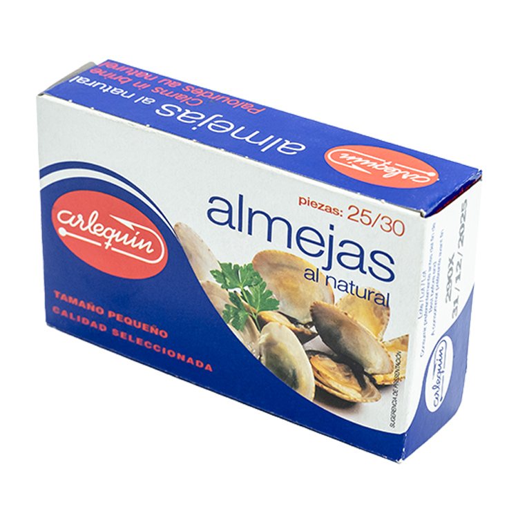 Almejas al natural 120 gr 25/30 piezas - La Tienda de Sami